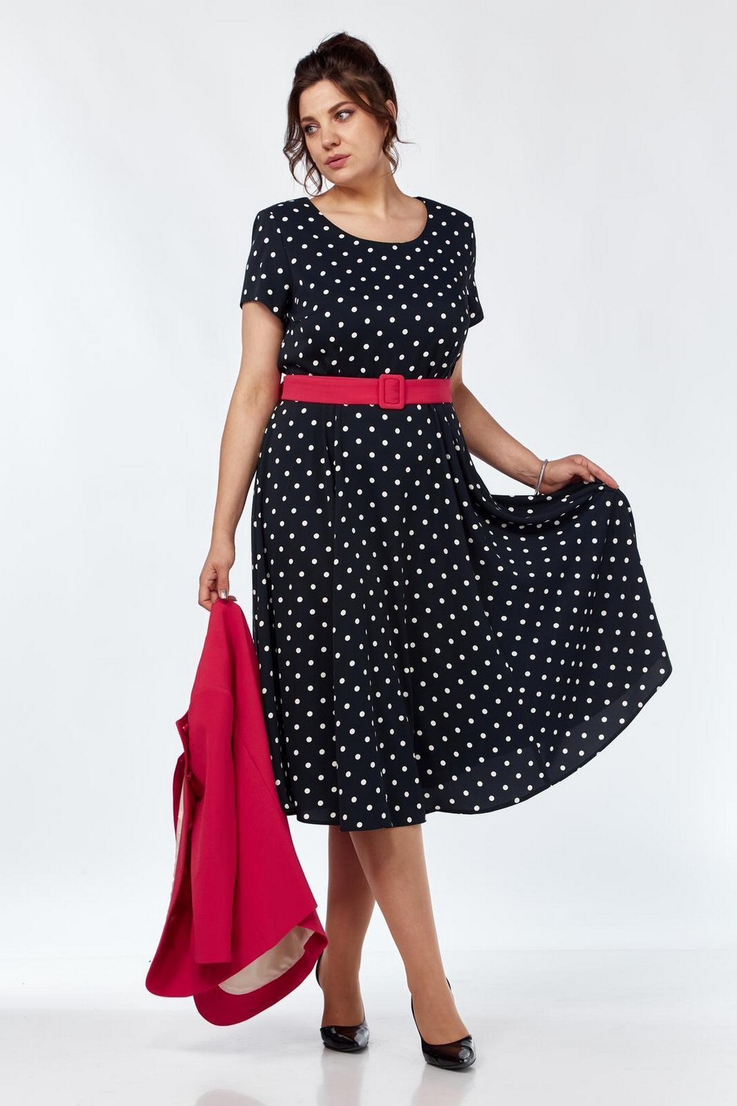 Костюм с платьем 1260 горох Milora купить в интернет магазине | в наличии